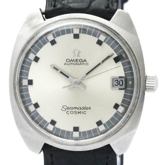 Omega | Accessories | Vintage Omega Seamaster Cal 565 Steel Leather ...